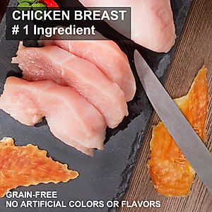 MON2SUN Chicken Jerky for Dogs Made with Real Chicken Breast Dog Snacks, High Protein & Grain Free Training Treats for Small Medium and Large Dogs (Chicken, 14.11 Ounce -Pack of 1)