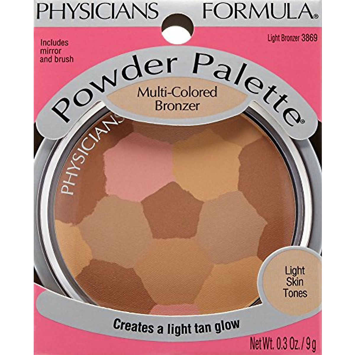 Physicians Formula Powder Palette Multi-Colored Bronzer Light Bronzer, Dermatologist Tested, Clinicially Tested