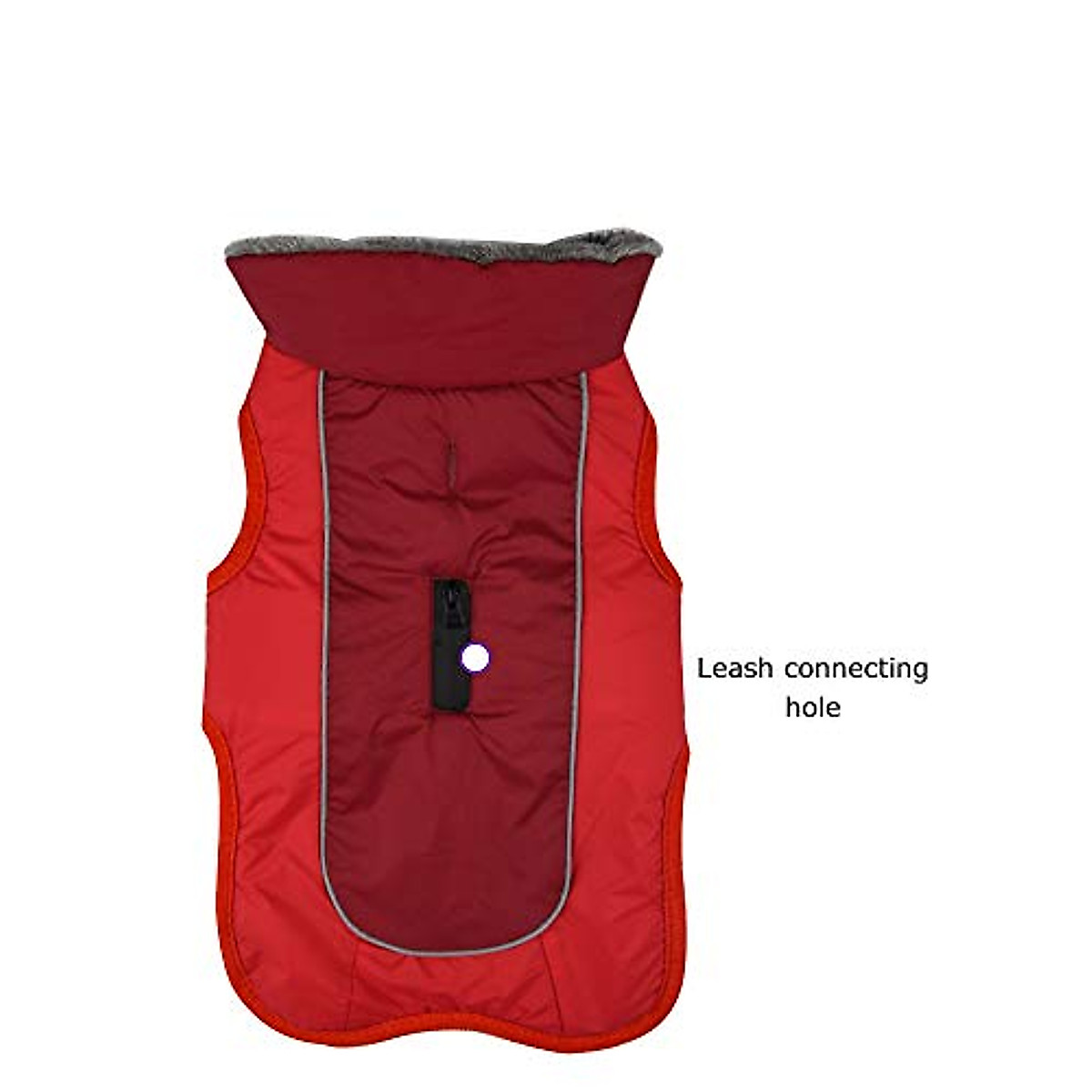 Apetian Dog Cold Weather Coats Winter Dog Vest Warm Dog Jacket Belle (M, A3-Red)