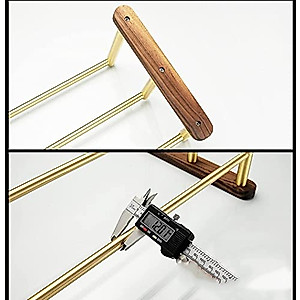 Prylio Towel Bar for Bathroom 304 Stainless Steel Multilayer Towel Rack Wall Mounted Towel Rail 3 Bars Bath Towel Holder for Bathroom and Kitchen Towel Rack (Size : 38cm)