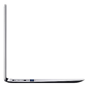 Acer Chromebook 15, Intel Celeron N3350, 15.6" Full HD Touch, 4GB LPDDR4, 32GB Storage, Google Chrome, Pure Silver, CB515-1HT-C2AE, 15-15.99 Inches