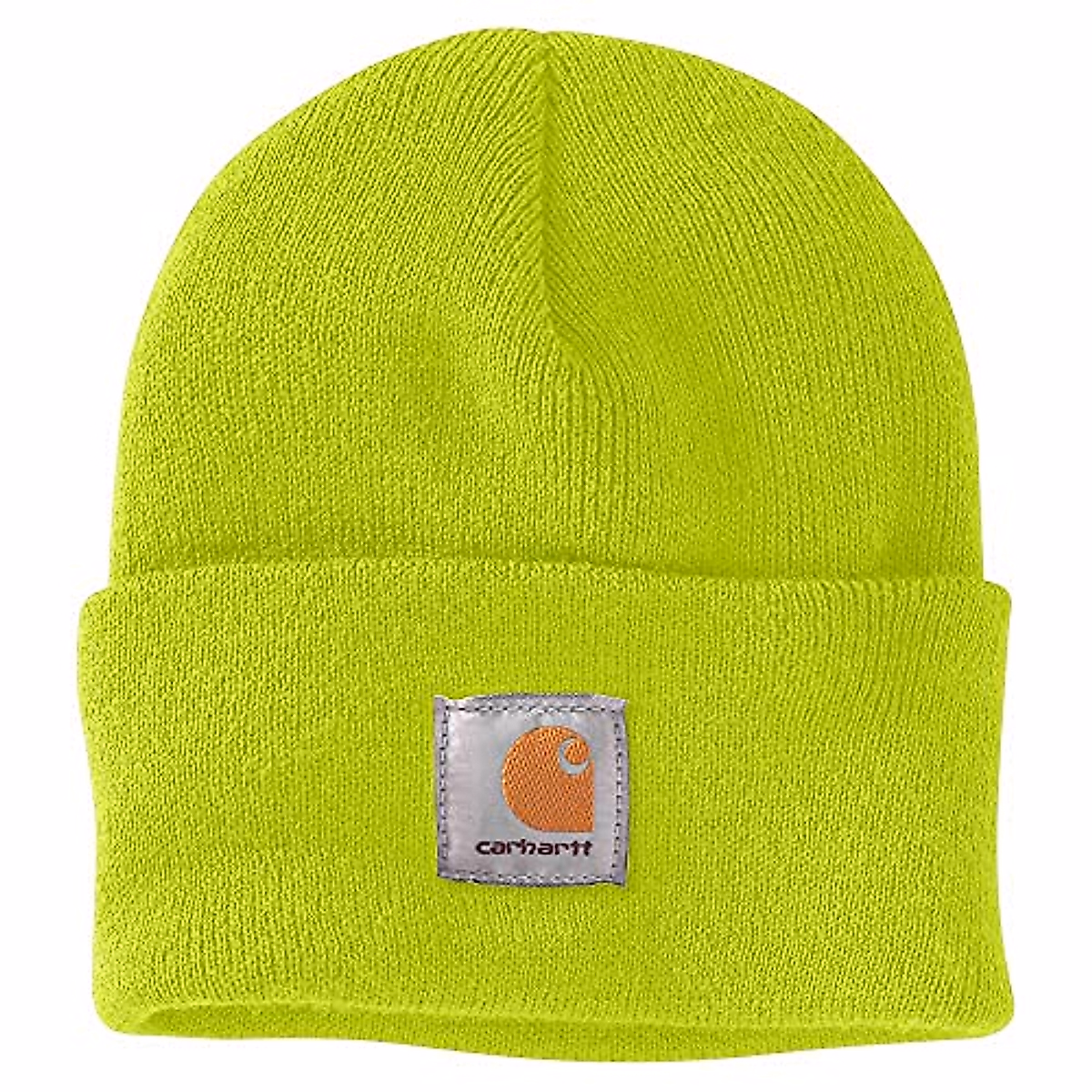 Carhartt Men's Knit Cuffed Beanie, Brite Lime, One Size