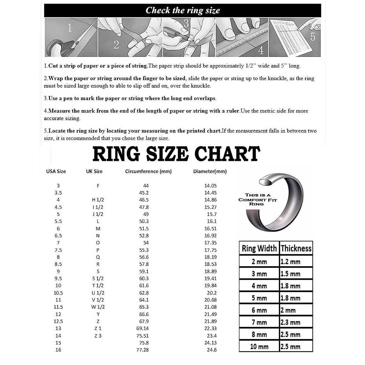MJ Metals Jewelry Classic Blue Ceramic 3mm Wedding Band High Polish Comfort Fit Ring Size 9