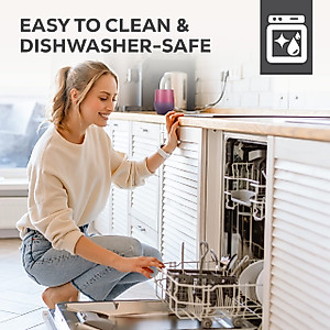 FineDine Triple Insulated Wine Tumbler With Lid (4 Pack) 12oz Stainless Steel Set- Tumblers Keep Drinks Hot & Cold for Outdoors, Beach, Picnics- Unbreakable Glasses With BPA Free Lids (Purple Print)