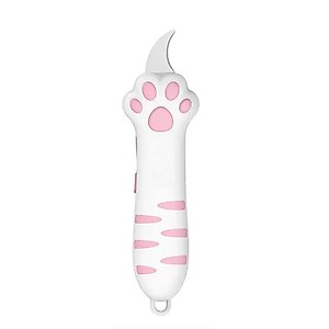 2024 New Retractable Cat Claw Knife Cute Cat Box Paper Cutter, Carton Sealing Tape Knife,Unpacking Packages Knife for Girl Woman,Portable Cat Retractable Knife for Women,Gift Open Knife (Pink)