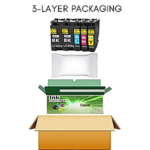 Limeink Compatible Ink Cartridges Replacement for Brother LC3033 XXL (5 Pk) High Yield for Brother MFC-J995DW XL MFC-J805DW MFC-J815DW Printer (2 Black, 1 Cyan, 1 Magenta, 1 Yellow) BK MFC LC