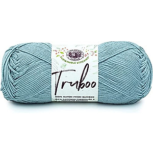 Lion Brand Yarn - Truboo - 6 Pack Assortment with Needle Gauge (Deep Waters)