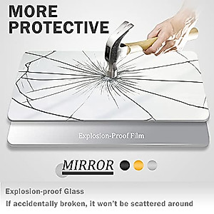 NeuType Full Length Mirror Dressing Mirror 64"x21" Large Rectangle Bedroom Floor Standing Mirror Wall-Mounted Mirror Standing Hanging or Leaning Against Wall Aluminum Alloy Thin Frame (Black)