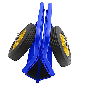 Heavy Duty Panel Dolly with Handle and 2Pcs 10" Solid Rubber Tires Wheels Slab Dolly 1000 Pound Weight Capacity All Terrain Moving Cart Handling Panel Dolly Heavy Dity Door Cart Dolly