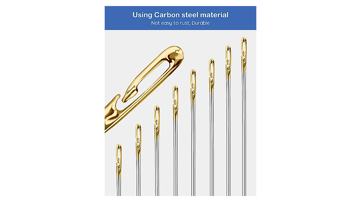 48PCS Self Threading Sewing Needles for Easy Hand Sewing & Mending