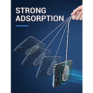 iPhone 14 Magnetic Wireless Charger - Super Fast Mag Charging and 20W USB-C Wall Plug Compatible with iPhone 14 13/13 Pro / 13 Pro Max / 13 Mini/ 12/12 Mini/ 12 Pro/12 Pro Max/AirPods Pro - Silver