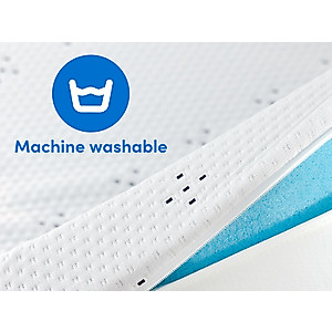 Sleepy's 3 inch Gel Memory Foam Mattress Topper | Breathable & Cooling | CertiPUR-US Certified | Pressure Relieving Comfort & Support | King: 3" H x 76" W x 80" D