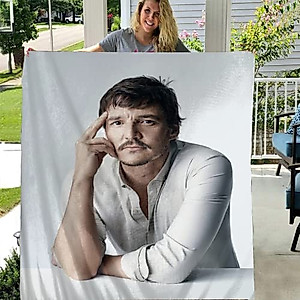 439 Throw Flannel Blanket Fluffy Blanket for Bed Sofa Home Decor Gift for Men/Women 60in×50in