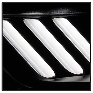 ACANII - For [HID/Xenon Model] 2015-2017 Ford Mustang LED Tube Projector Headlight Headlamp Assembly Left Driver Side