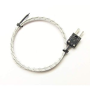 J-Type Thermocouple with Fiberglass Insulation Probe PJ-400 9ft