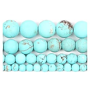 NHBT YU Natural Stone Beads Frosted Watermelon Rind Agate Round Loose Beads for Jewelry Making Needlework Bracelet DIY 4-12 MM T87 (Color : H7435, Item Diameter : 6mm About 63 pcs)