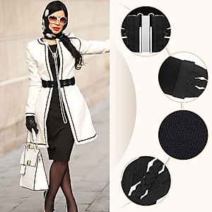 Geyoga 3 Pack Women's Wide Elastic Waist Belt for Dress Black Vintage Stretch Waistband Cinch Belt, 3 Styles, 28.7-37.0 in