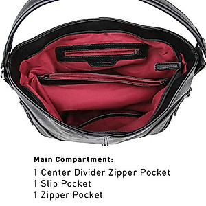 Hobo Handbags for Women Large Satchel Tote Bags Ladies Shoulder Bag Buckle Designer Roomy Purses PU Leather