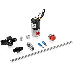 Deecaray 16030NOS-4AN Line Purge Valve Kit with Instructions，Suitable for "Purging" Nitrous Oxide（11-Piece）
