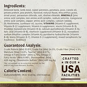 Merrick Limited Ingredient Diet Grain Free Dry Dog Food, Premium and Healthy Kibble with Lamb and Sweet Potato - 4.0 lb. Bag