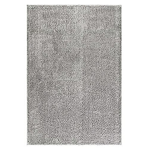 Superior Indoor Large Shag Area Rug with Non-Skid Foam Backing, Ultra-Soft & Fluffy Shaggy Rugs for Living Room, Bedroom, Office, Dining, Home Floor Decor, California Collection, Silver, 10' X 14'