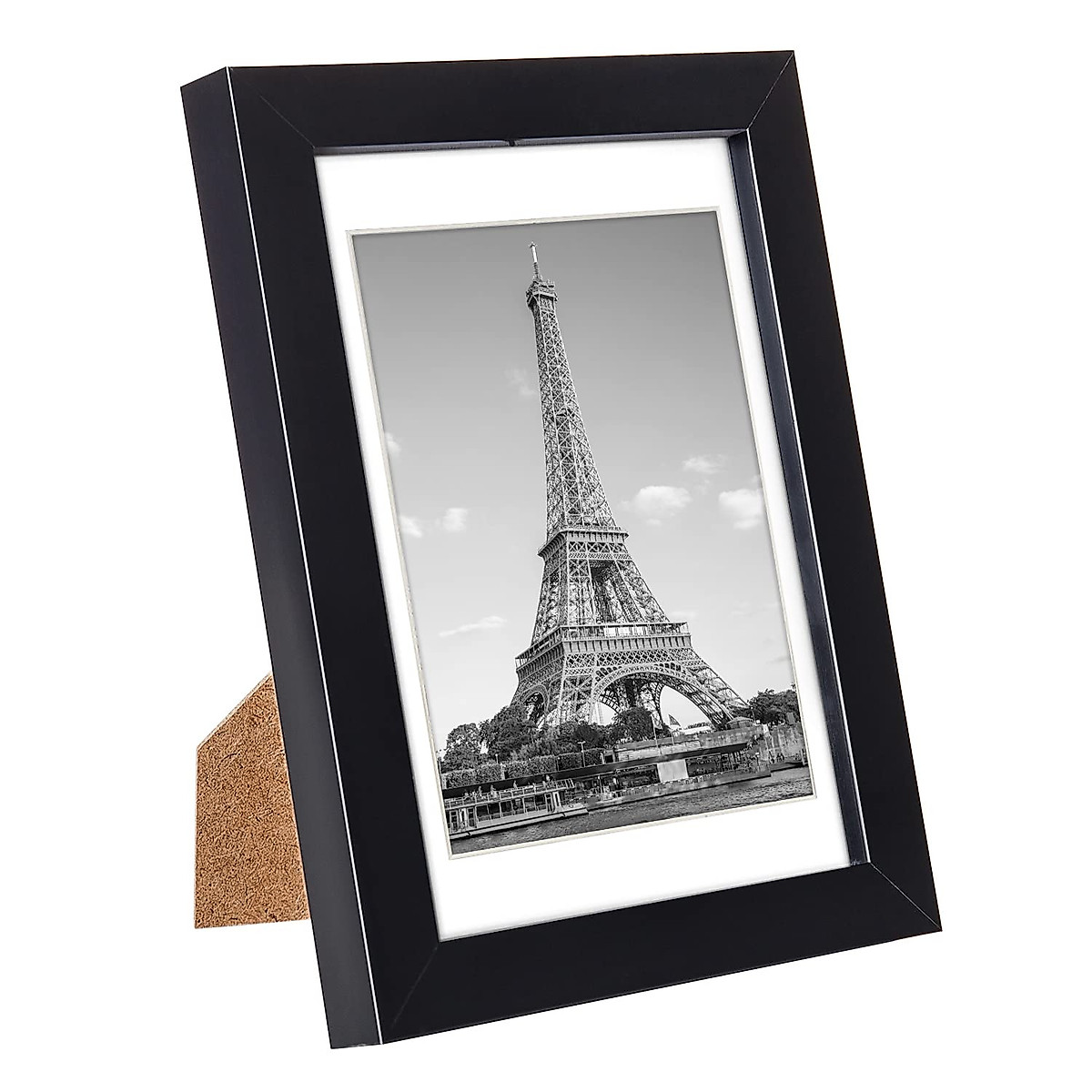 upsimples 4x6 Picture Frame Set of 10, Display Pictures 3.5x5 with Mat or 4x6 Without, Multi Photo Frames Collage for Wall or Tabletop Display, Black