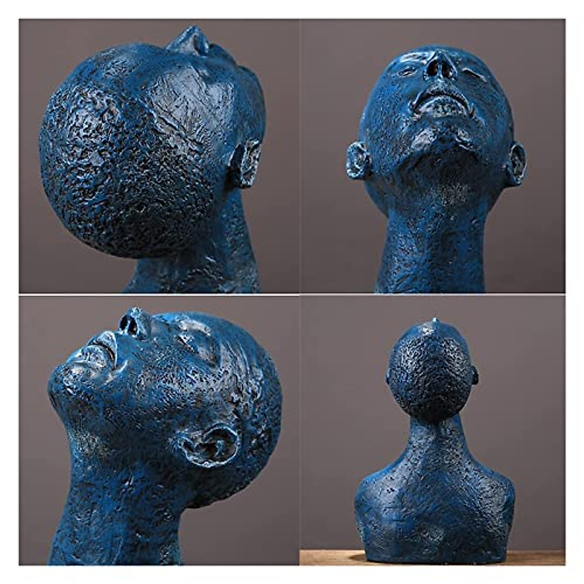 TISVY Sculpture Crafts KIZQYN Sculptures Desktop Character Statue Ornaments Office Desk Resin Bust Character Sculpture Decoration Living Room Study Room Hotel Art Decor Ornaments Desktop Decoration