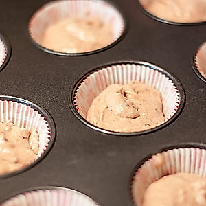 300 Count Mini Cupcake Liners Muffin Cups,Lawdiey Food Grade Baking Cups Paper (3 color)