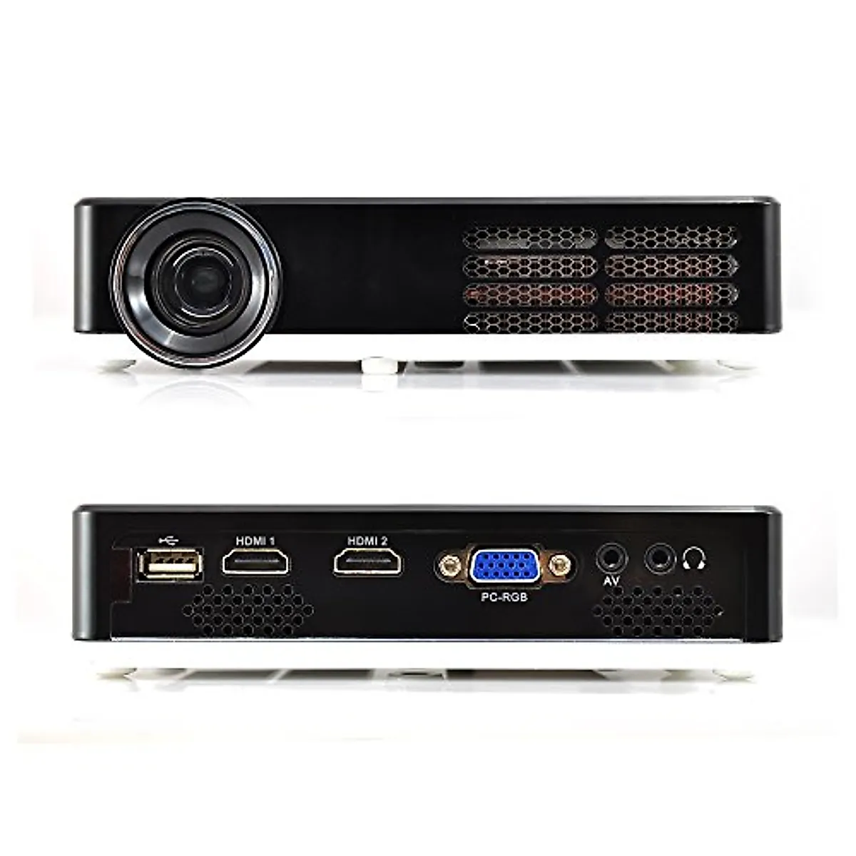 Pyle Portable Home Theater Projector with WiFi Wireless Multimedia Streaming - Full HD 1080p Smart Video LED Lamp, HDMI/USB Inputs for PC Computer, Laptop, Compatible w/ 3D and Blu Ray - (PRJAND805)