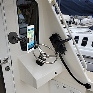 Mippko Magnetic Phone Holder,Heavy Duty Phone Mount for Truck/Tractor/Forklift/Boat/Motor Vehicles,Fit 3.5~7.5" iPhone/Nexus/Smartphone,360°Adjustable Arm 3.46" Magnetic Base