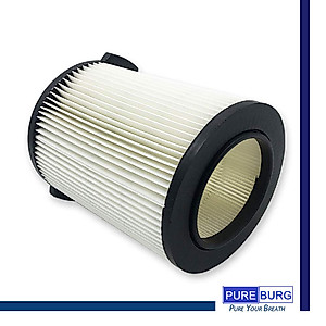 PUREBURG VF4000 Replacement Vac Filter Compatible with Ridgid VF4000 72947 Wet/Dry 5 to 20 Gal Also Compatible with Shop Vac Husky 6-9 Gal WD5500 WD0671 RV2400A RV2600B WD06700 WD09450, 1-Pack