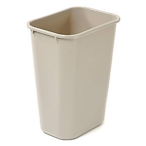 Rubbermaid Wastebasket - 41-1/4 -Quart Capacity - Beige