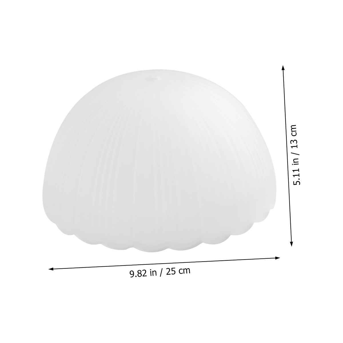 KONTONTY Stylish Lamp Cover for Modern Homes Frosted Glass Shade for Table and Ceiling Lamps Elegant Replacement for Damaged Lampshades