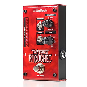 Digitech WHAMMY RICOCHET Guitar Pitch Effect Pedal Bundle with 4 Cables and 6 Assorted Dunlop Picks