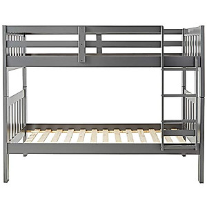 Donco Kids Austin Mission Twin Over Twin Dark Grey Bunkbed