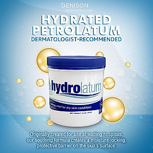 Hydrolatum Moisturizing Cream - Body Lotion for Sensitive, Extra Dry Skin, Nourishing Cream for Women & Men - 1LB