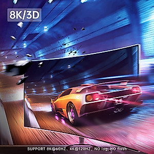 AAXY HDMI Switch 4k 120hz, Ultra Hd 8k High Speed 48gbps, HDMI 2.1 Directional Button Switch, 2 in 1 Out Supports 3D 8K@60Hz 4K@120Hz, Compatible for PS5 PS4 Projectors Monitor Blu-ray Player Xbox