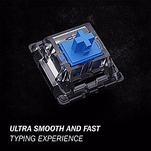 Gateron Ks-15 RGB Optical Mechanical MX Type Key Switch - Clear top (65 Pcs, Blue)