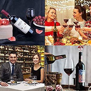 Wine Bottle Stoppers,Decorative Reusable Wine Stoppers Beverage Bottle Stopper Wine Corks Silicone Stainless Steel Wine Saver Plug For Gifts, Bar, Holiday Party, Wedding (Stoppers Bloom Flower 2pack)