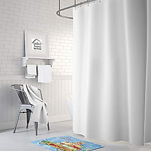 Caroline's Treasures CK2464RUG Merry Christmas Red Staffie Bull Terrier Machine Washable Memory Foam Mat, Bathroom Rug, Non-Slip Bath Mat, Durable Thick Washable Rugs for Kitchen, Bathroom Quick Dry,