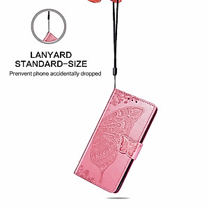 HUANGTAOLI Phone Cover for OnePlus Nord N20 5G, Butterfly Embossed PU Leather Wallet Flip Phone Cover for OnePlus Nord N20 5G