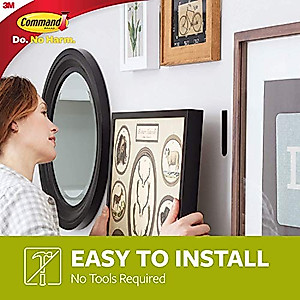 Command Large Picture-Hanging Strips, Black, 12-Sets