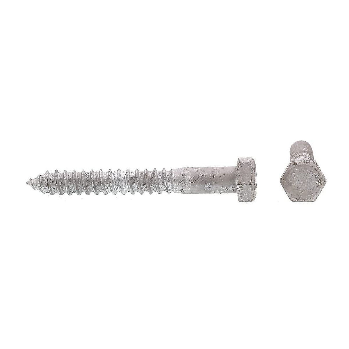 Prime-Line 9056978 Hex Lag Screws, 1/2 x 4 In., A307 Grade-A Hot Dip Galvanized Steel (25 Pack)