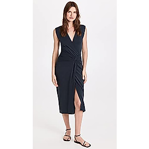 rag & bone Women's Christy Drape Dress, Salute, Blue, S