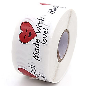 Small Business, Handmade Sticker,Packaging Sticker (Red love da)