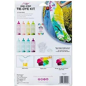 Tulip 37pc One-Step Tie-Dye Kit Vibrant, Ash,Fuchsia,Lime,Teal,Turquoise,Violet,Yellow
