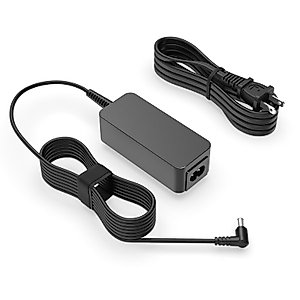 19V Power Cord Fit for LG-Monitors 22TN410V 24MS500/MS550/TL510V/TL520U/TL520V/TL510U 25MS550/MS550-B 27GL650F-B/GL63T-B/GS75QX/GS75Q-B 28TK420S/TL520V/TL510V/TN525V/TN515V Supply Adapter AC Charger