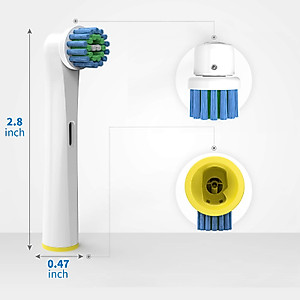 Best Replacement Toothbrush Heads for Oral-B,Compatible with Oral-B Braun Electric Toothbrush, 4 Count