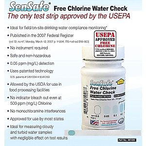 Industrial Test Systems 481026 Free Chlorine Water Check Test Strip