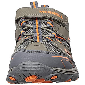 Merrell Trail Chaser Hiking Sneaker, Gunsmoke/Orange, 13 US Unisex Little Kid